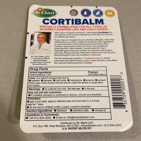 Dr. Dan’s | Makeup | Dr Dans Cortibalm Lip Balm 4 Oz | Poshmark